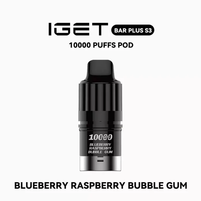 IGET BAR PLUS S3 POD - Blueberry Raspberry Bubble Gum - Vaporoz